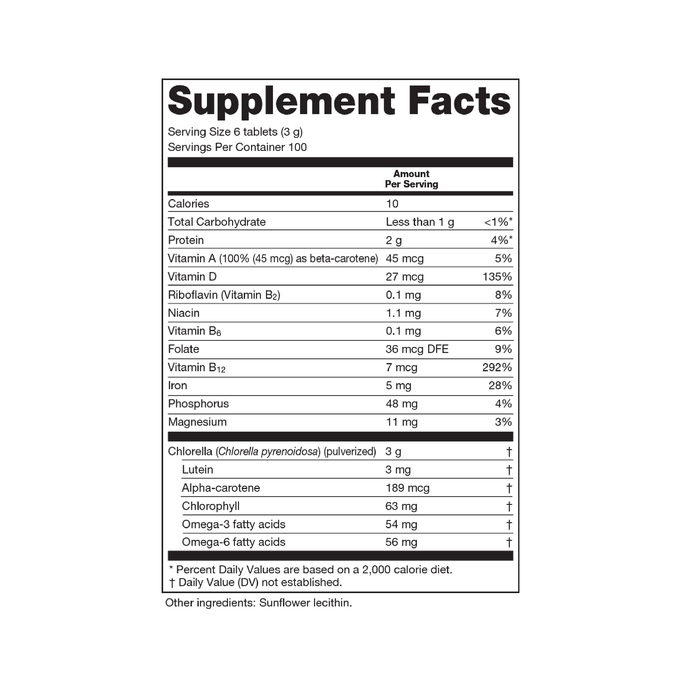 Sun Chlorella 500mg Whole Body Wellness Green Algae Superfood Supplement - Immune Defense, Gut Health, Natural Purification, Energy Boost - Chlorophyll, B12, Iron, Protein - Non-GMO - 600 Tablets