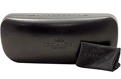 Coach Women's HC8236 Sunglasses Black/Dark Grey Solid 56mm
