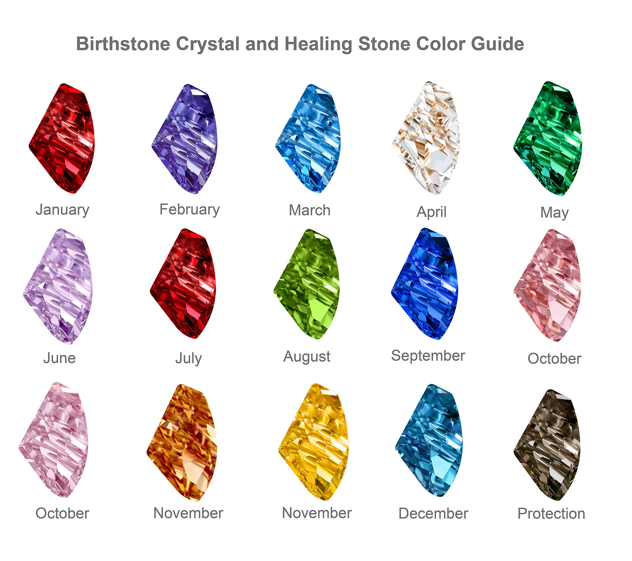Leafael Wish Stone Stud Earrings with Emerald Green Birthstone Crystal, 18K Rose Gold Plated