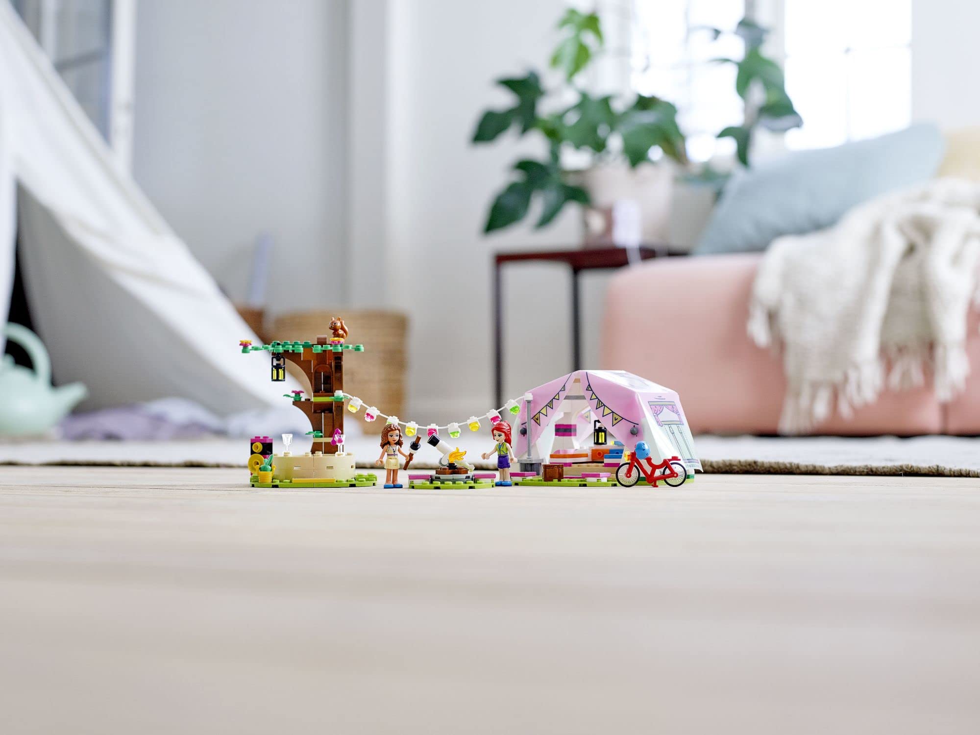 LEGO Friends Nature Glamping 41392 Building Kit; Includes Friends Mia, a Mini-Doll Tent and a Toy Bicycle (241 Pieces)