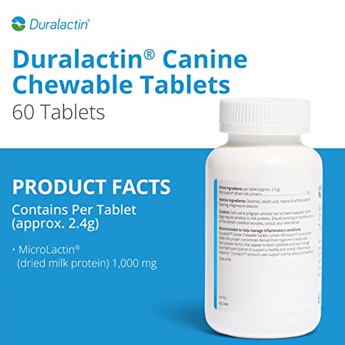 Veterinary Products Laboratories Duralactin Canine, 60 Chewable Tablets