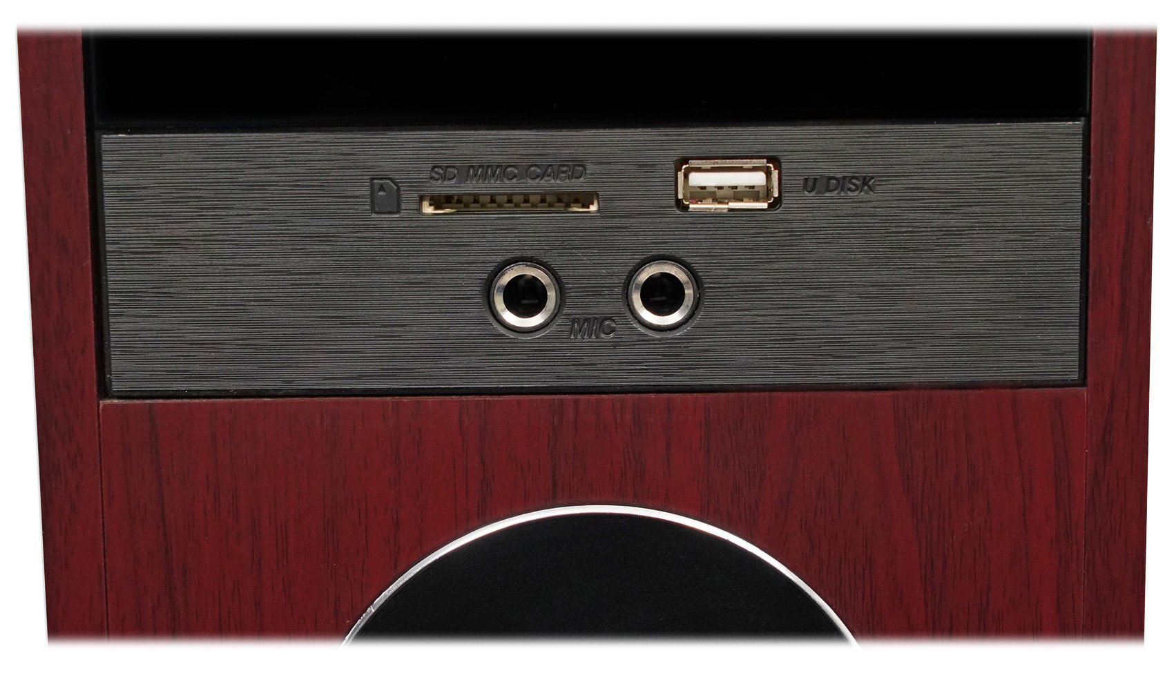 Rockville TM80C Cherry Powered Home Theater Tower Speakers 8" Sub/Bluetooth/USB
