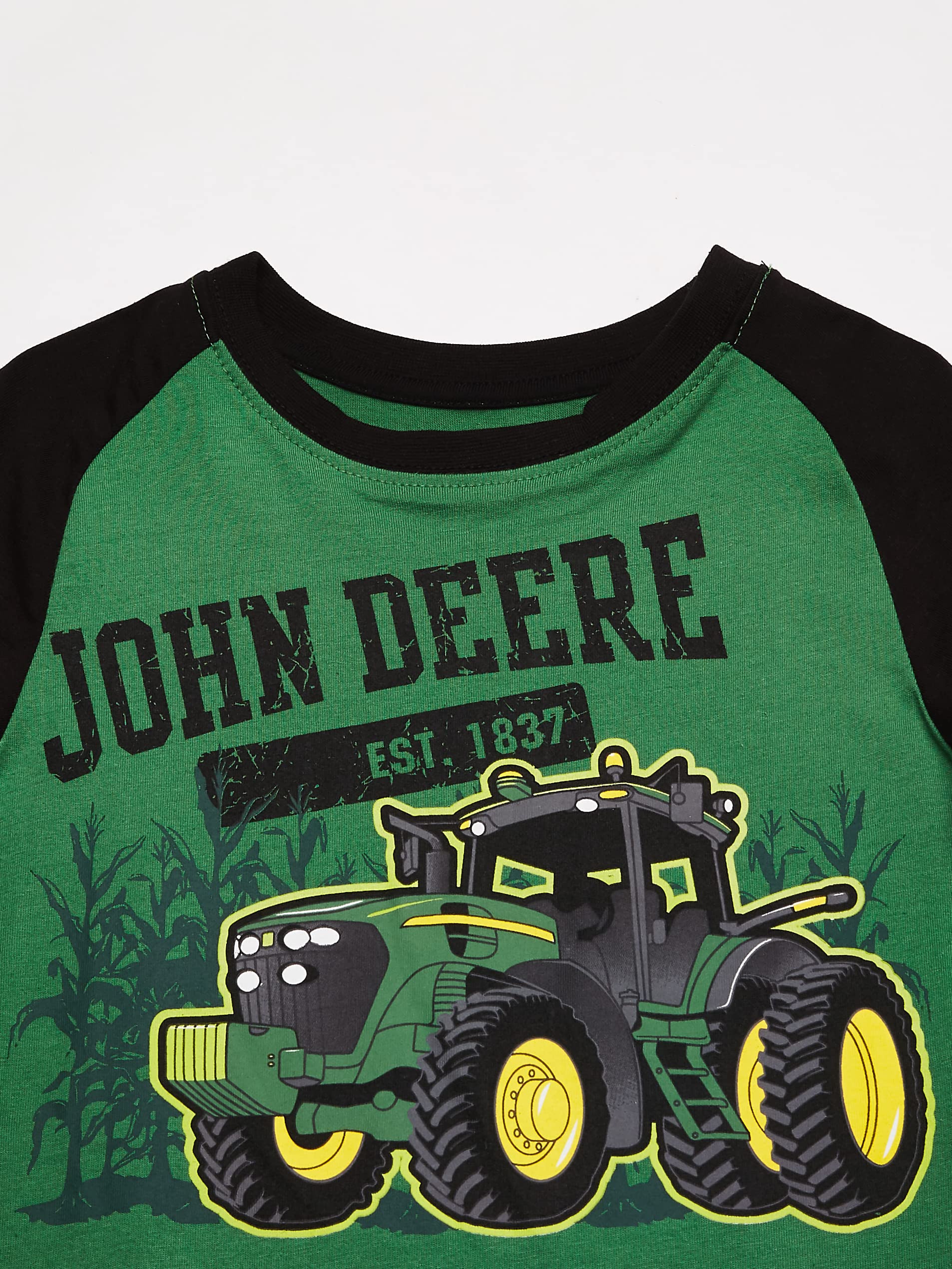 John Deere Boys' Little Tee Shirt, Green, 7