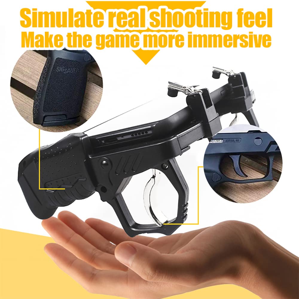Data Frog Mobile Game Controller for PUBG Gamepad L1 R1 Aim and Shoot Trigger Joystick Remote Grip For 4.7-6.5" iPhone/Android