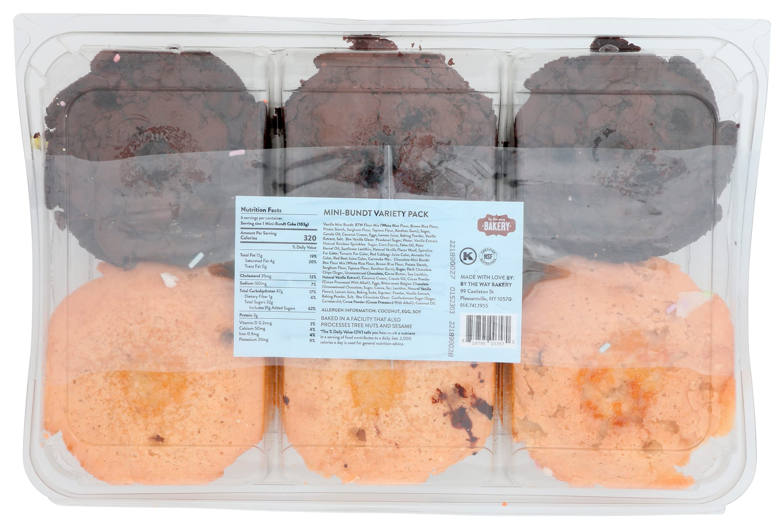 By The Way Bakery Mini Bundt Variety Pack, 22 OZ