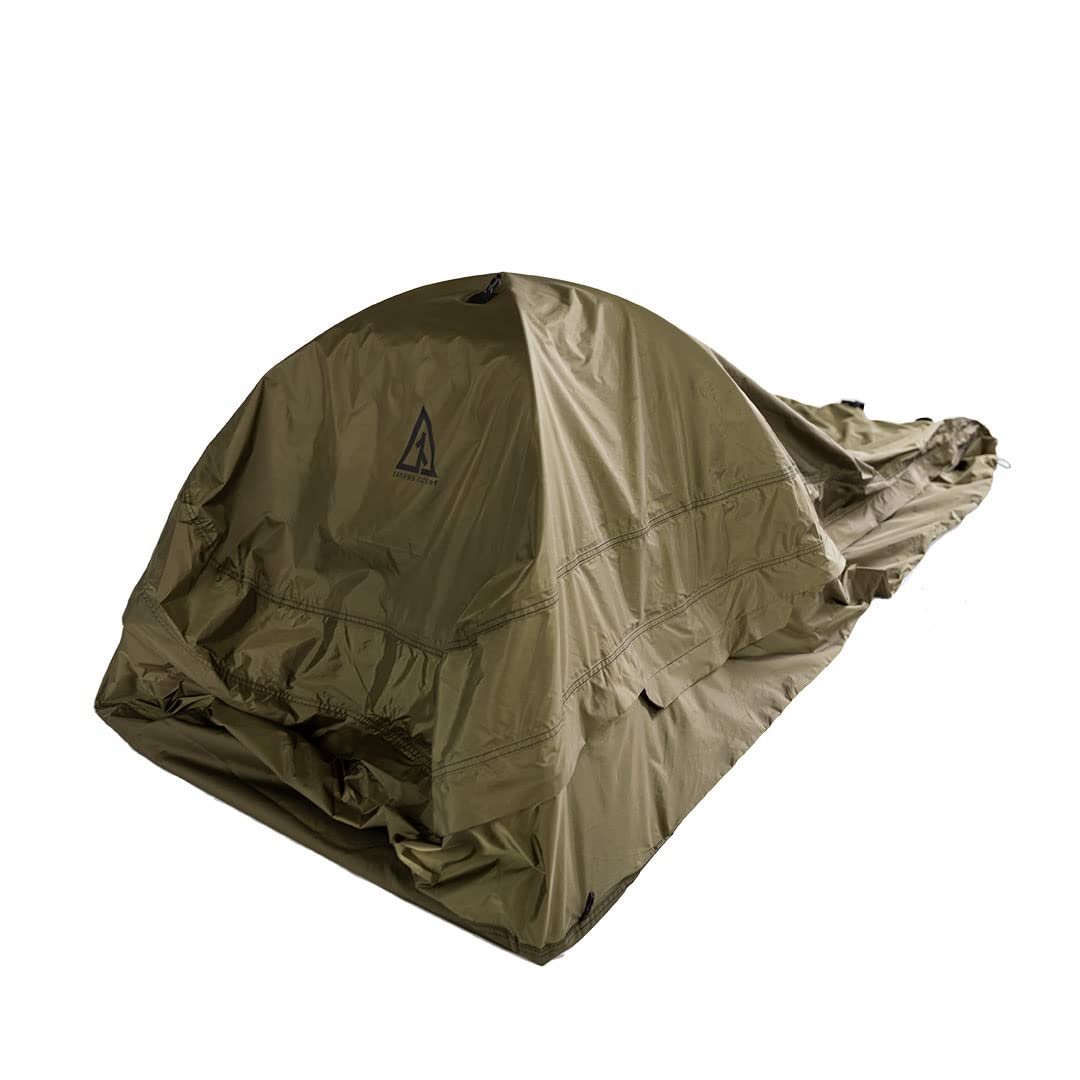 Canvas Cutter Summit Bivy - Ultralight Backpacking Gear - Waterproof Bedroll for Hiking, Camping and Backpacking - Durable Camping Essentials Made from Heavy Duty Canvas - Bedroll Bundle