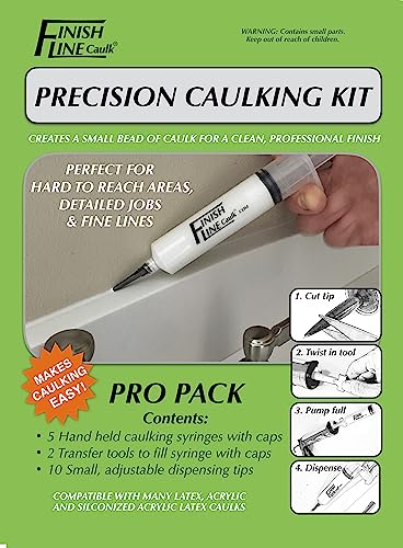 Finish Line Caulk Tool Precision Caulking Kit