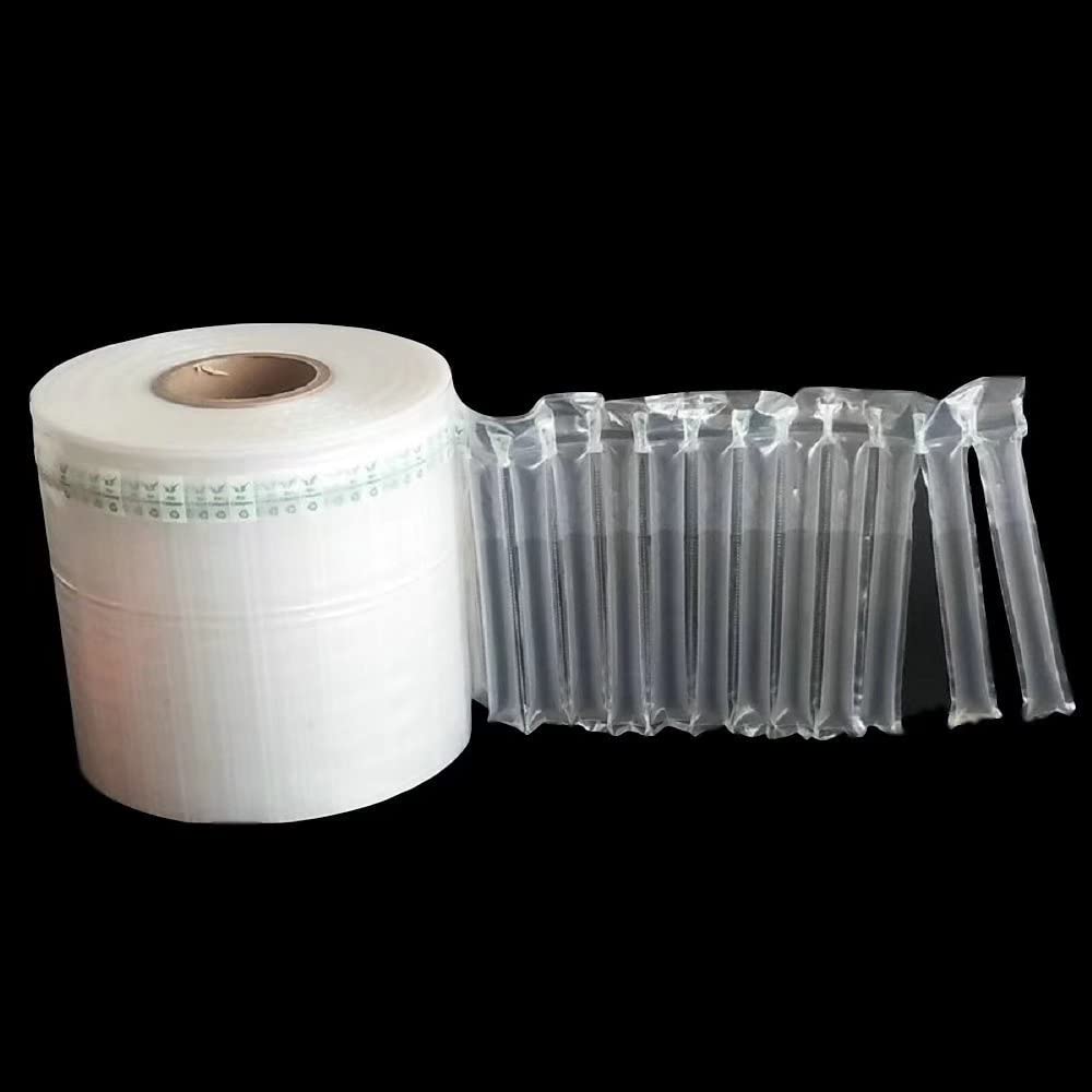 BZQZDAI 11.8"×164 Feet Bubble Cushioning Wrap Roll,Inflatable Air Pillow Column Wrap for Heavy Duty Packing and Shipping, Large Bubble Wine Bottle Protector Breakable Shipping Supplies with Free Pump
