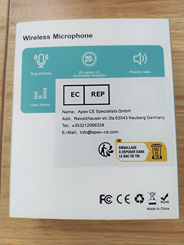 BYbrutek Wireless Lavalier Microphone for iPhone Video Recording Podcast, Lapel Mini Microphones with Portable Charging Case