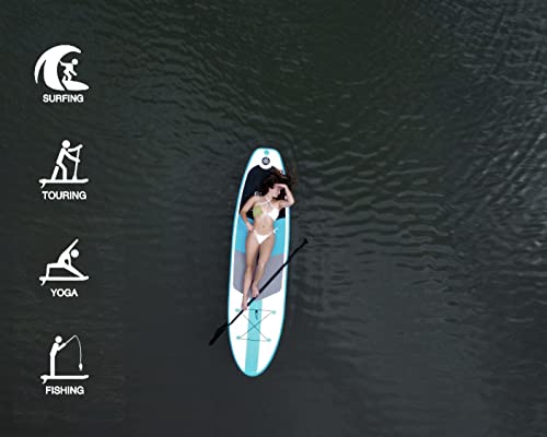 CADALENE Inflatable Stand Up Paddle Board with SUP Accessories, Inflatable Paddle Board for Adults & Youth of All Skill Levels (9.10ft Blue)