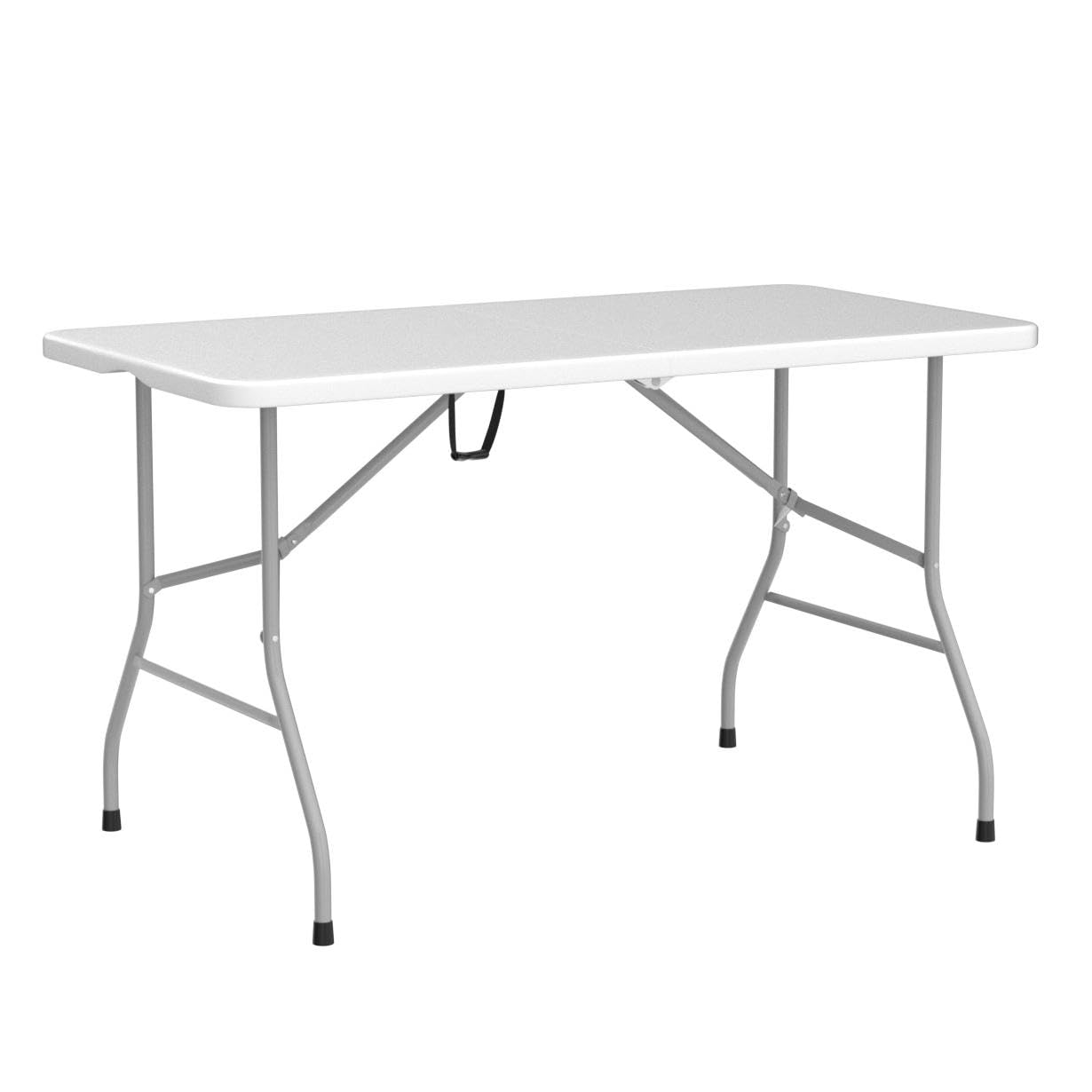 Byliable Folding Table 6ft Portable Heavy Duty Plastic 6 Foot Utility Foldable Table Plastic Dining Table Indoor Outdoor for Camping, and Party, White