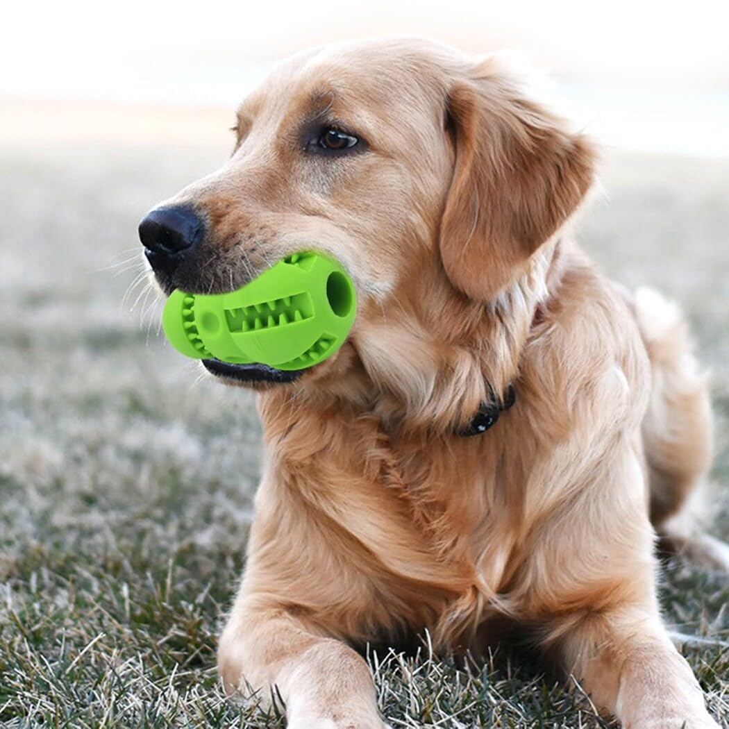 Teething Dog Dental Chew Toy: Interactive Puppy Sound Feeder Brushing Care Portable Biteproof