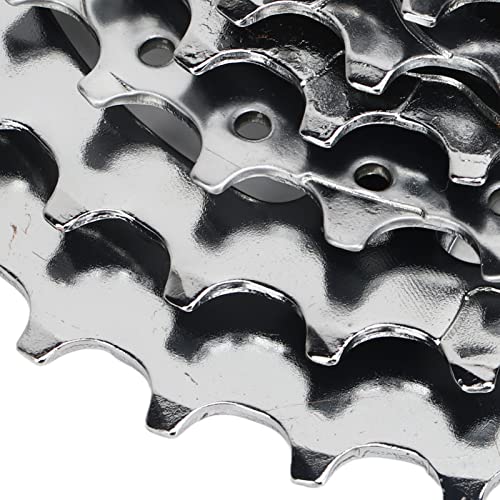 DAUERHAFT Bike Flywheel, 9 Speed Rotary Freewheel Accurate Tooth Shape High Strength Hollow Hardening Technology for Mountain Bikes