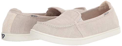 Roxy womens Minnow Slip on Shoe Sneaker, Oatmeal, 11 US