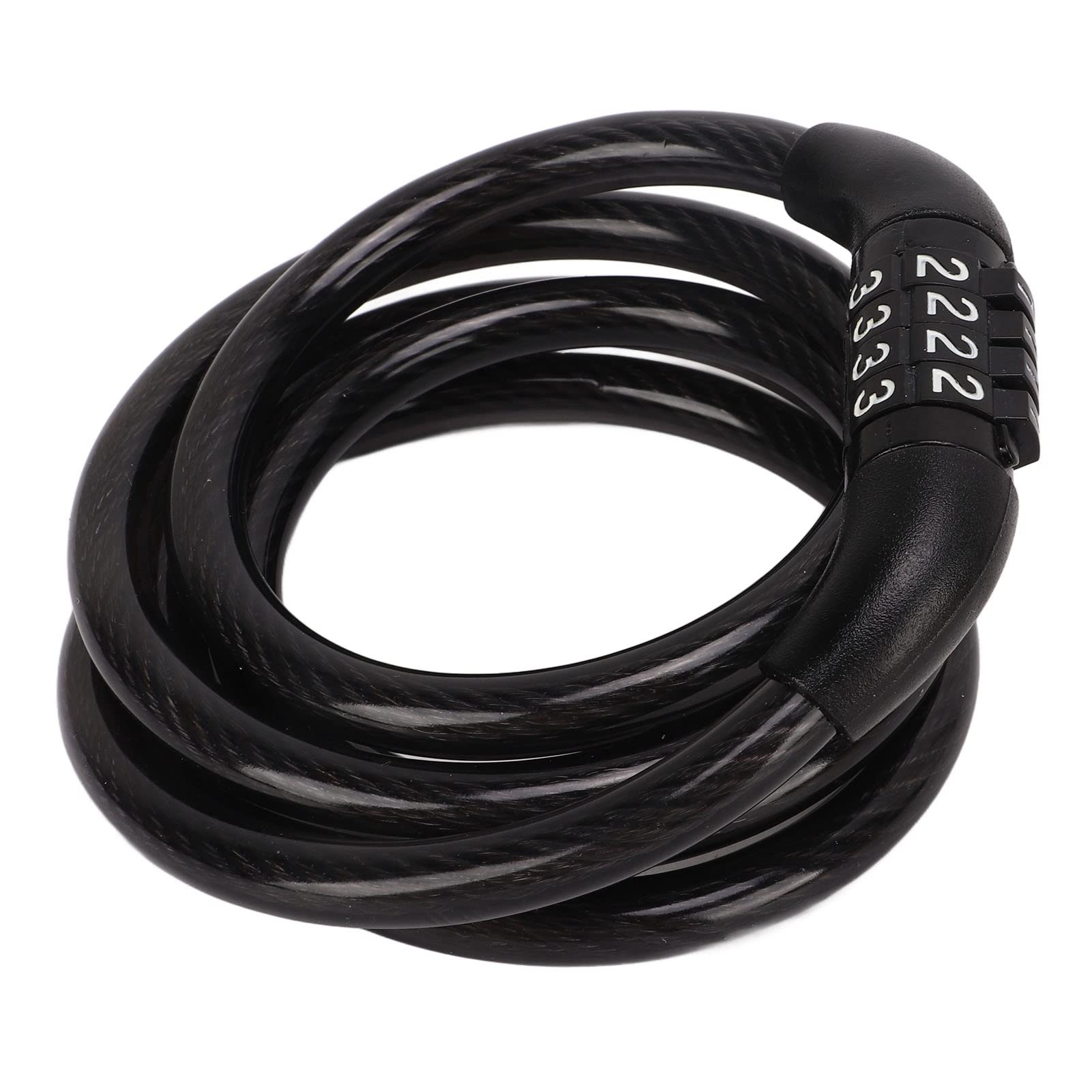 Chain Lock Combination, Manganese Steel Not Changeable Password Secure Drill Resistant Bike Cable Lock for Lawnmowers