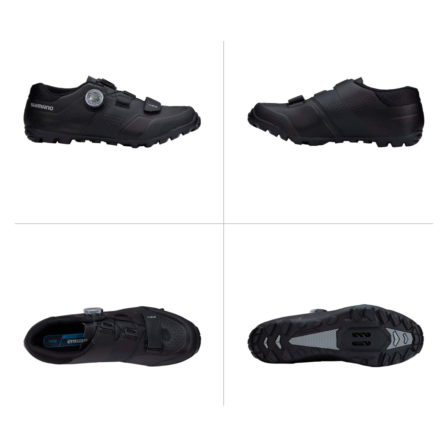 SHIMANO SH-ME502 Performance Enduro Mountain Bike Shoe, Black, 12-12.5 Men (EU 48)
