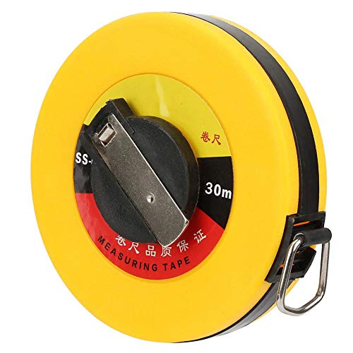 Fiberglass Site Measurement Tape Measure Compact Soft Rulers Measuring Tool for Construction Survey(30m)