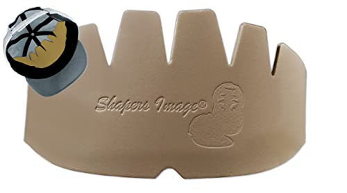 Shapers Image 3 Pk. + 1 Free Beige Baseball Caps Crown Inserts Shapers for Hat Support, Cap Liner Padding