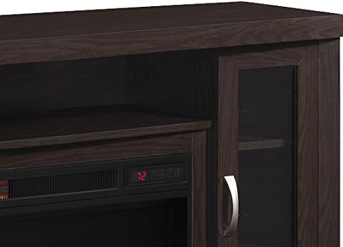 Classic Flame Hutchinson 70" Infrared Electric Fireplace Entertainment Center & 42" Linear Firebox - Oak Espresso, 42MM3115-PE91 & 42II042FGT
