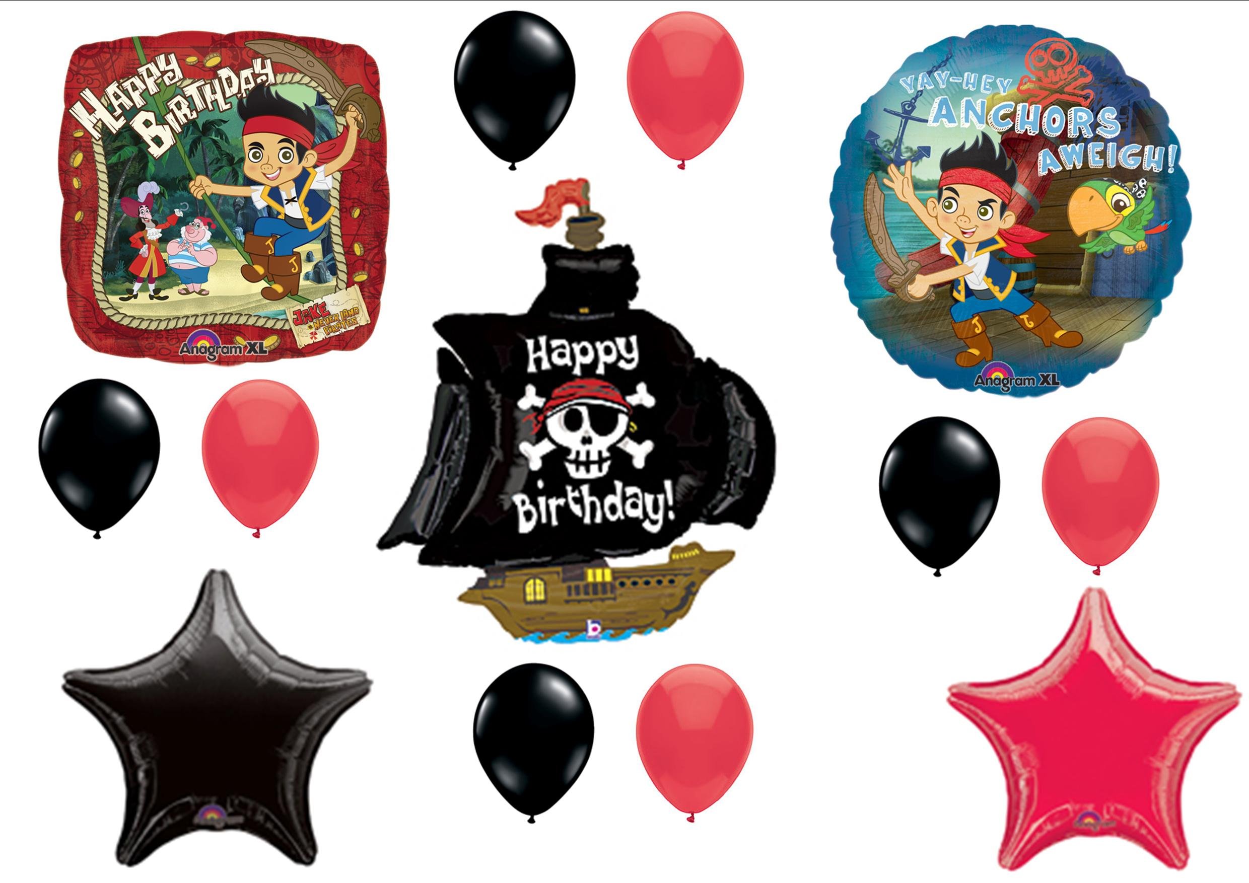 Jake & The Neverland Pirates Birthday Party Balloons Decorations Supplies