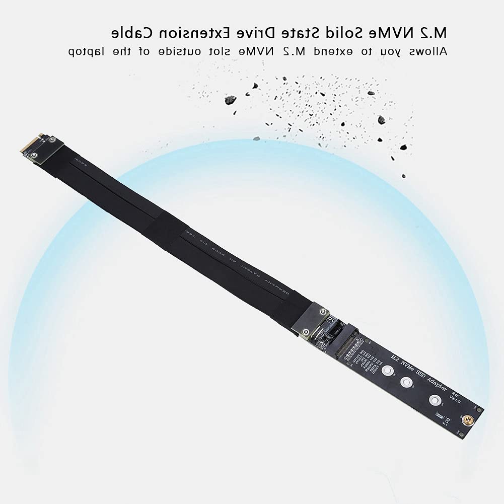 DAUERHAFT M.2 NVMe Solid State Drive Extension Cable, 20cm Highquality M.2 NVMe Solid State Drive Extension Cable for Disk for PCIE 3.0 x4 Full Speed