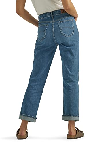 Lee Women's Mid Rise Boyfriend Jean, Standout DX, 14