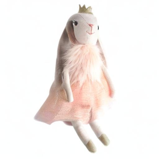 MON AMI Princess Bunny Stuffed Doll - 18", Soft & Cuddly Plush Animal Doll for Kids of All Ages, Use as Toy or Room Décor