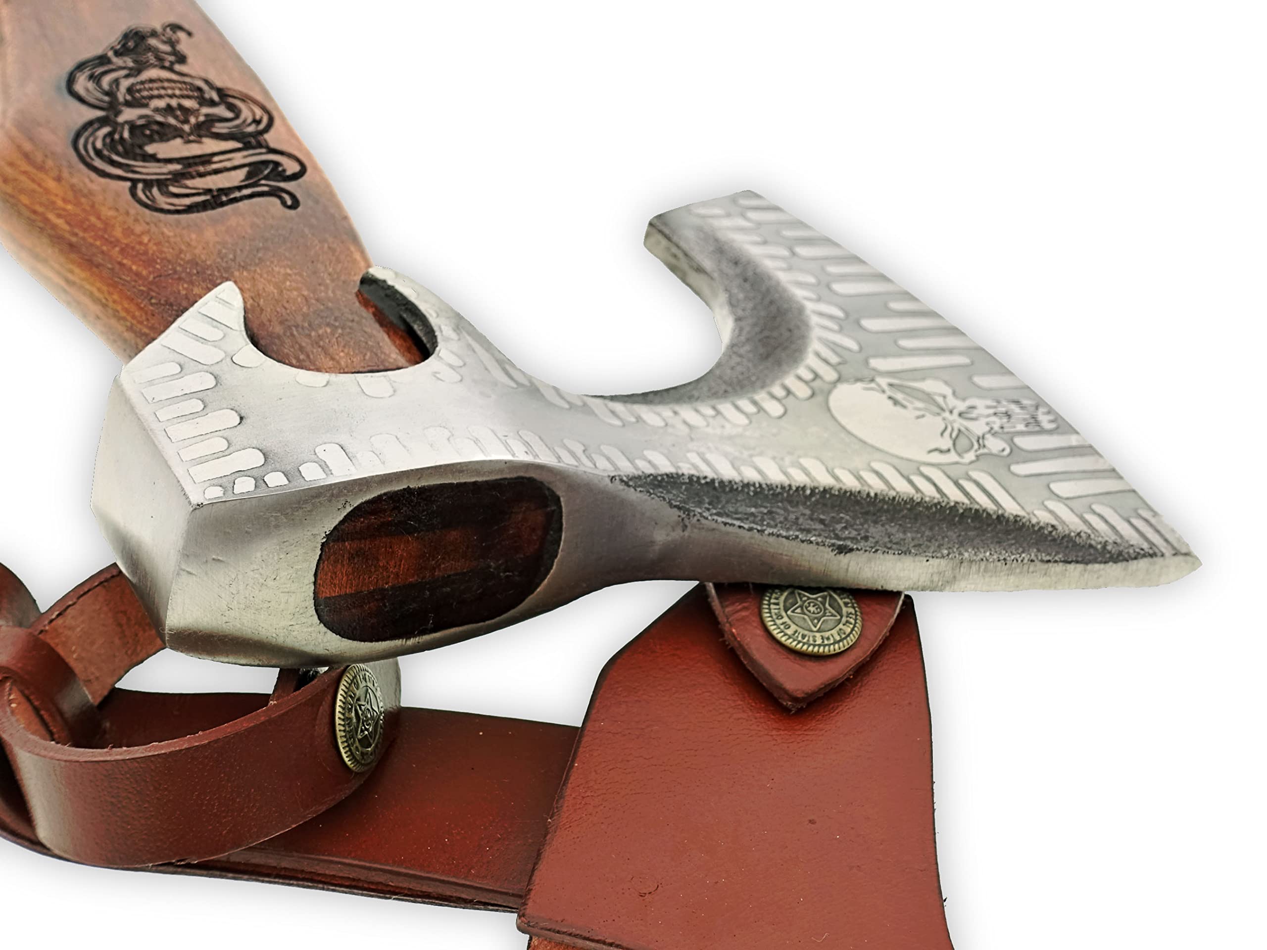 Carbon Steel Blade Viking Axe Hatchet Tomahawk Hunting Knife Camping Outdoor. SM144