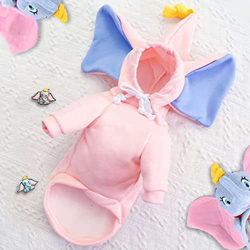 NACOCO Dog Elephant Halloween Costume Pet Cosplay Elephant Clothes Cat Hoodie Coat Dogs Warm Apparel and Pet Winter Clothes (Medium)