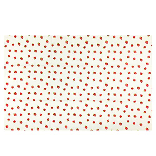 Wrapables® 100% Cotton Kitchen Dish Towels (Set of 3), Red Strawberries
