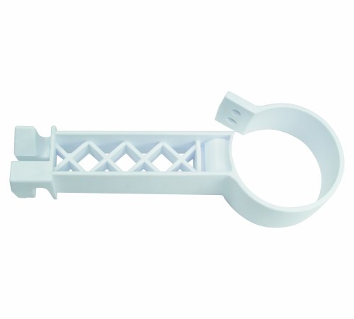 Field Guardian Pipe Clamp Insulator, White