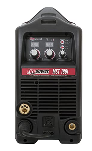 FIREPOWER 1444-0871 MST 180i 3-in-1 MiG, Stick and Tig Welding System, 180 Amp Max Output, 1/4" Max Plate Thickness, 50/60 Hertz, 9,000 Watt Generator, 208/230 VAC