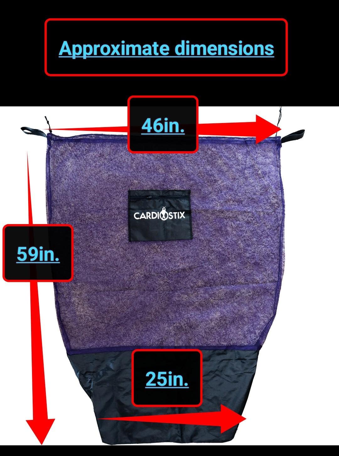 Cardiostix Bucket Ball Hauler for Cardio-Drumming | Drumsticks, Premium Mesh, Fitness, Aerobic Class, Caddy, Pound, Exercises & Workouts (Listing is for The 1 mesh Bag only)