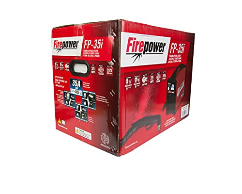FIREPOWER 1445-1935 35i Portable Plasma Cutter for Steel, Stainless Steel, Brass, Aluminum, 2.8" Color LCD Panel, Torch Trigger 2T/4T Function, Grate/Plate Cutting, 5/8" Max Cut, 35 Amps, 208/230 VAC
