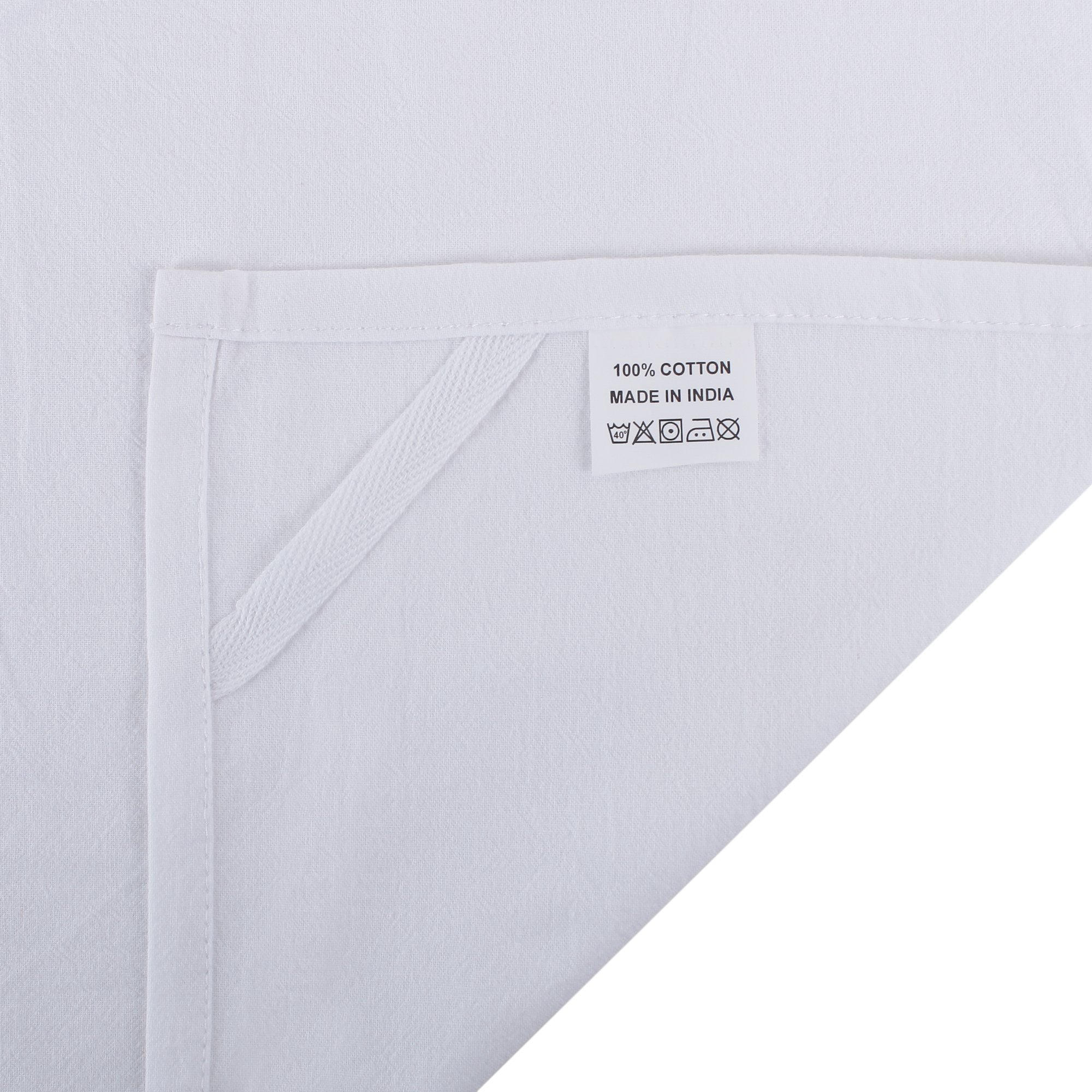DG Collections Flour Sack Tea Towels13 Pack, 27 x 27 Ring Spun 100% Cotton Dish Cloths - for Cleaning and Drying - Highly Absorbent - White