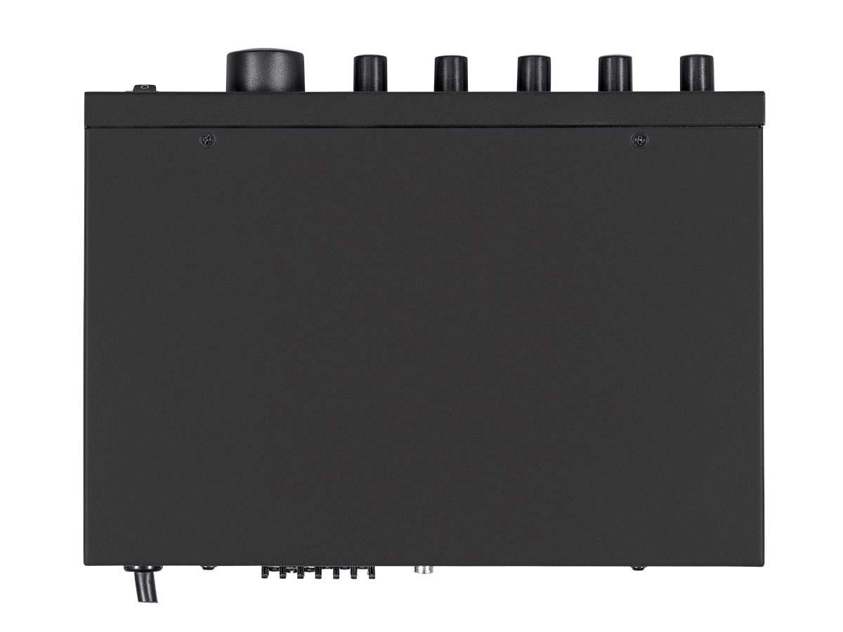 Monoprice Commercial Audio 3 Channel 60 Watt 100/70V Mixer Amp - Three Mic Inputs, Bass, Treble, and Volume Controls, Black