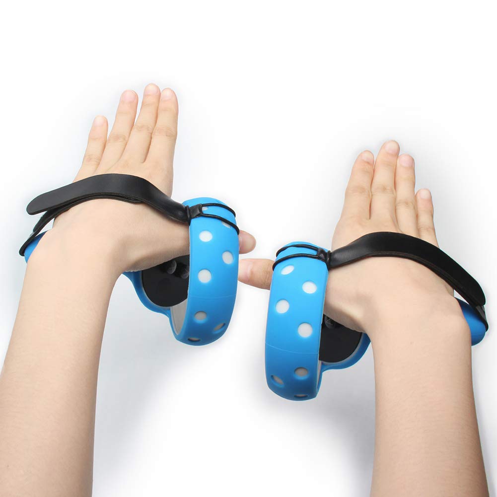 CALIDAKA 2 Pcs VR Touch Controller Grip Protector for Oculus Quest 2,Silicone Touch Controller Grip Handle Guard,Anti-Throw Handle Protective Sleeve,VR Controller Skin Protector Accessories