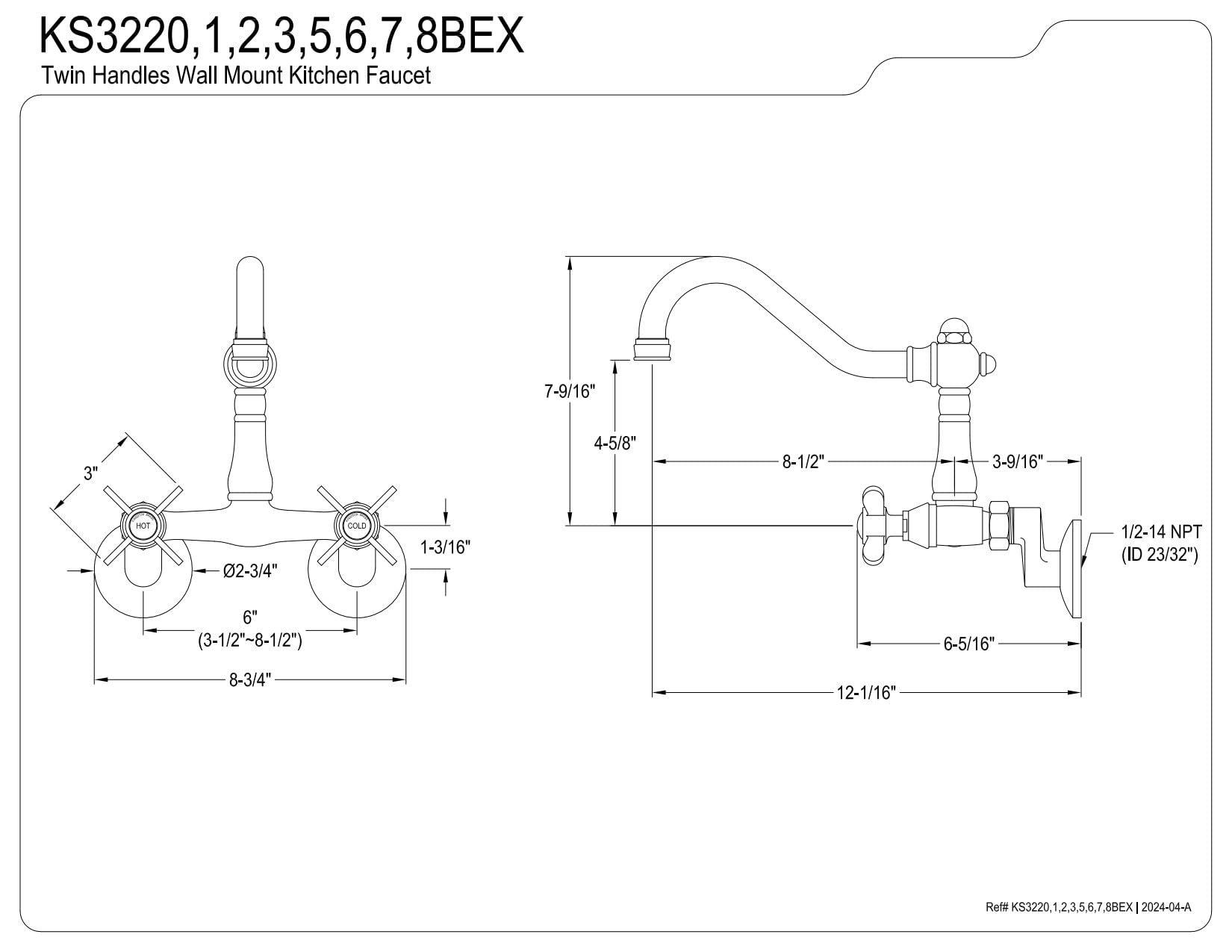 Kingston Brass KS3222BEX Essex Kitchen Faucet, Polished Brass