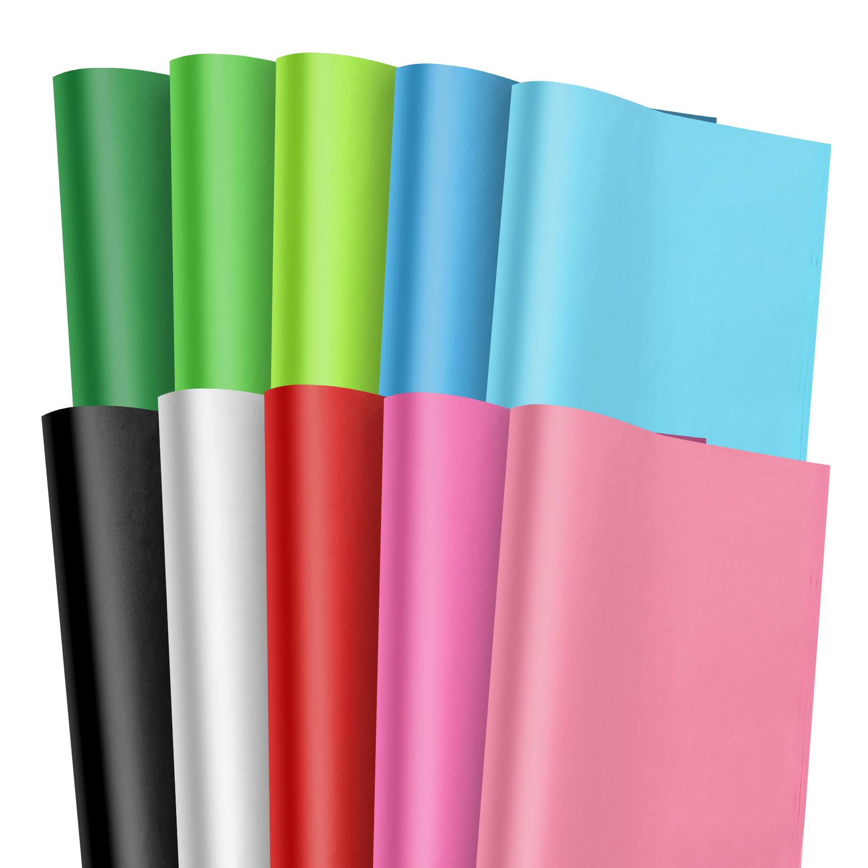 Hlonon 100 Sheets Colored Tissue Paper 12×20 Inch Tissue Paper Bulk Gift Wrapping for Gift Bags DIY Crafts Birthday Wedding Holidays Decor 10 Colors