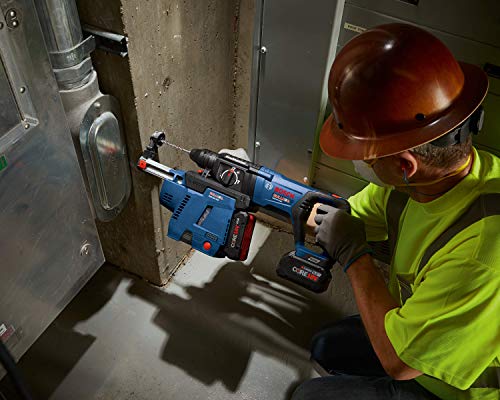 BOSCH GBH18V-26DK26GDE 18V EC Brushless SDS-plus Bulldog 1 In. Rotary Hammer Kit with Mobile Dust Extractor and (2) CORE18V Batteries