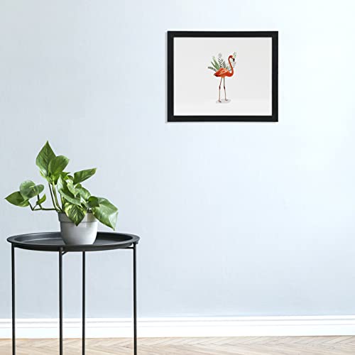 NAOKBOEE 11x15 Picture Frame in Black - Horizontal and Vertical Formats for Wall - Composite Wood with Shatter Resistant Plexiglass