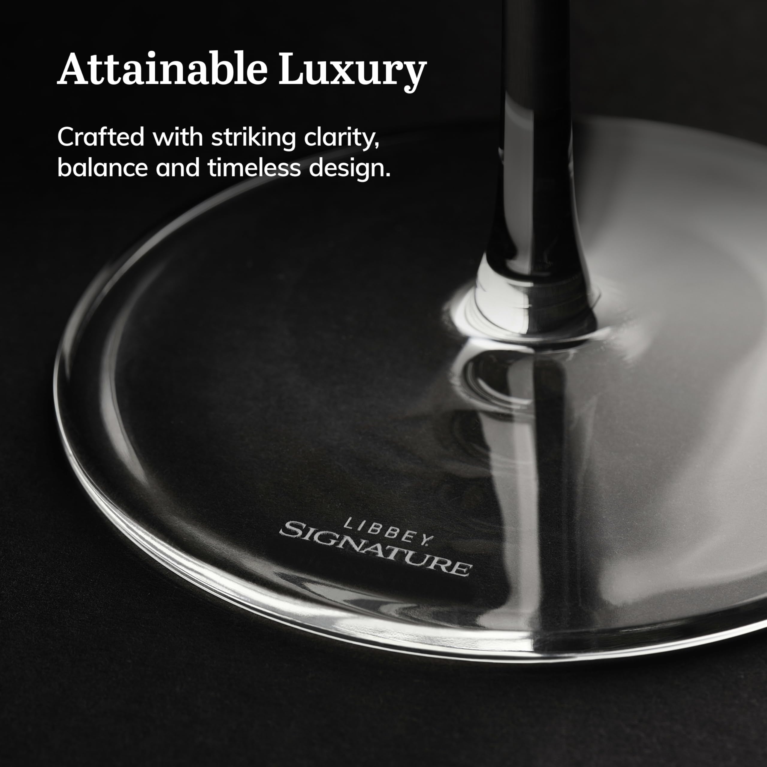 Libbey Signature Kentfield Coupe Cocktail Glasses Set of 4, Coupe Bowl Stemmed Cocktail Glasses, Dishwasher Safe Champagne Coupe Glasses Gift Set