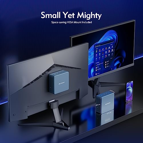 GEEKOM Mini PC Mini IT12, 12th Gen Intel i5-12450H NUC12 Mini Computers(8 Cores,12 Threads) 16GB DDR4/512GB PCIe Gen 4 SSD Windows 11 Pro Desktop PC Support Wi-Fi 6E/Bluetooth 5.2/USB 4.0/2.5G LAN/8K