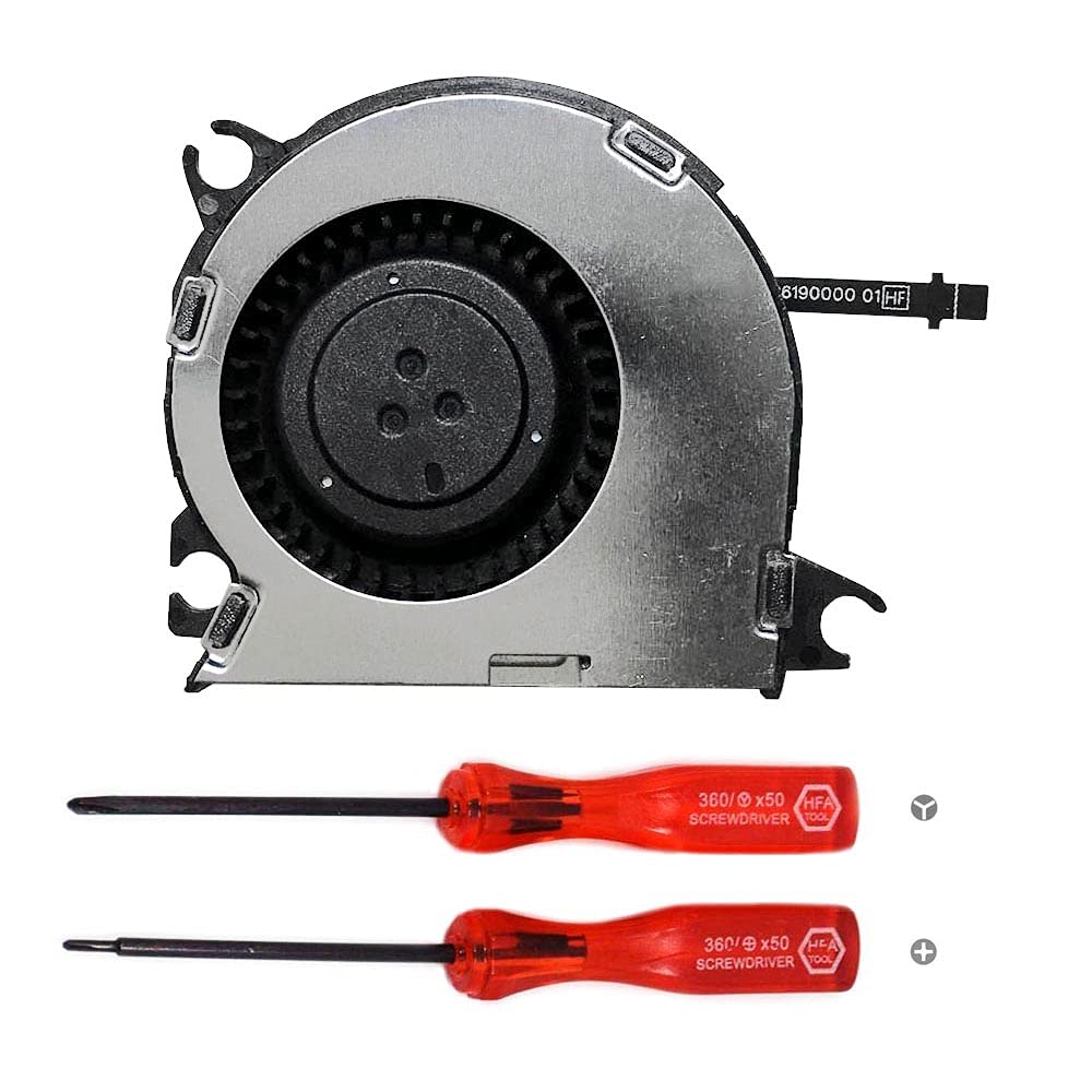 Lenboes Internal CPU Cool Cooler Cooling Fan Replacement Part for Nintendo Switch NS 2017 Console with Y Cross Tool