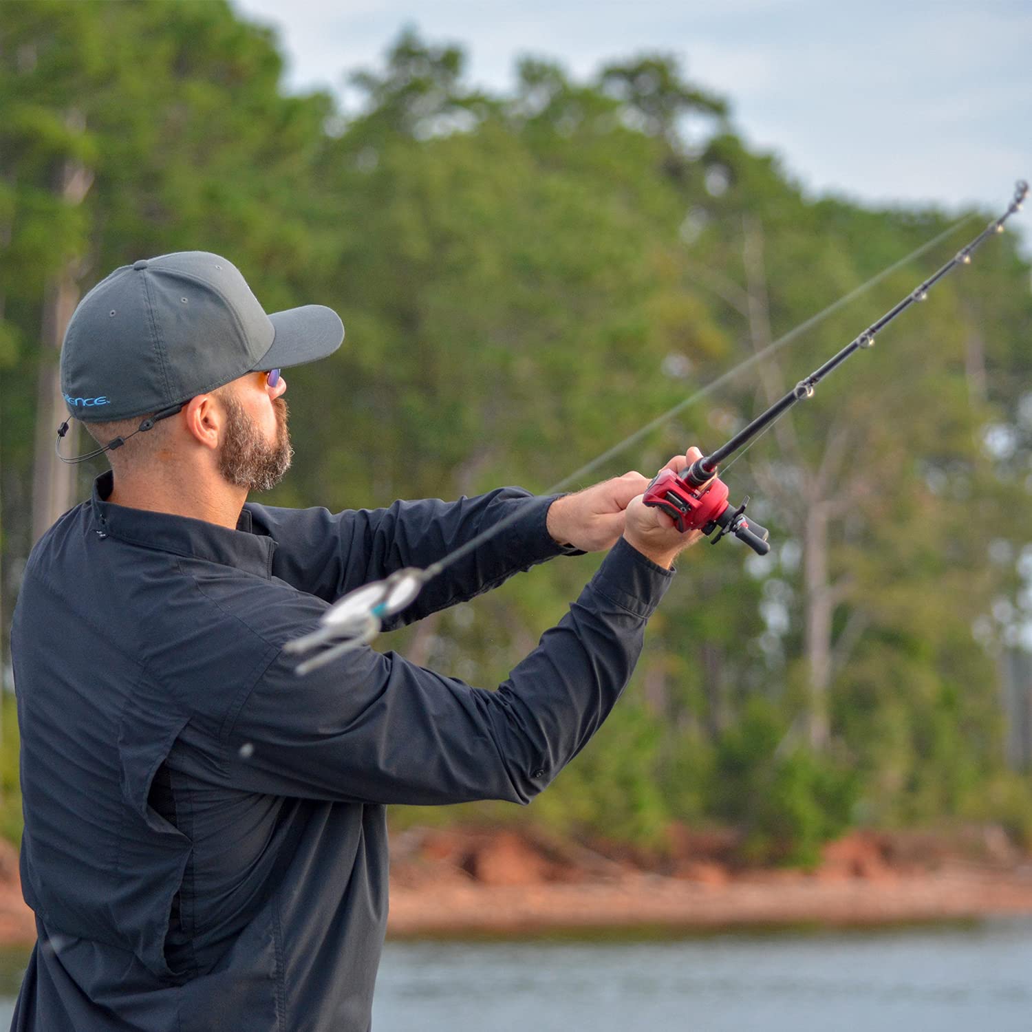 Cadence Essence Fishing Rod, Extremely Sensitive Baitcasting Rod, Strong & Lightweight 24-Ton Graphite Rod, Super Smooth Stainless Steel Guides with SIC Inserts, Freshwater Fishing Pole