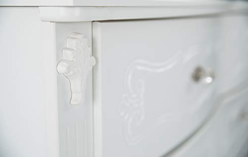 Signature Design by Ashley Exquisite Children's Glam Youth 6 Drawer Dresser, White
