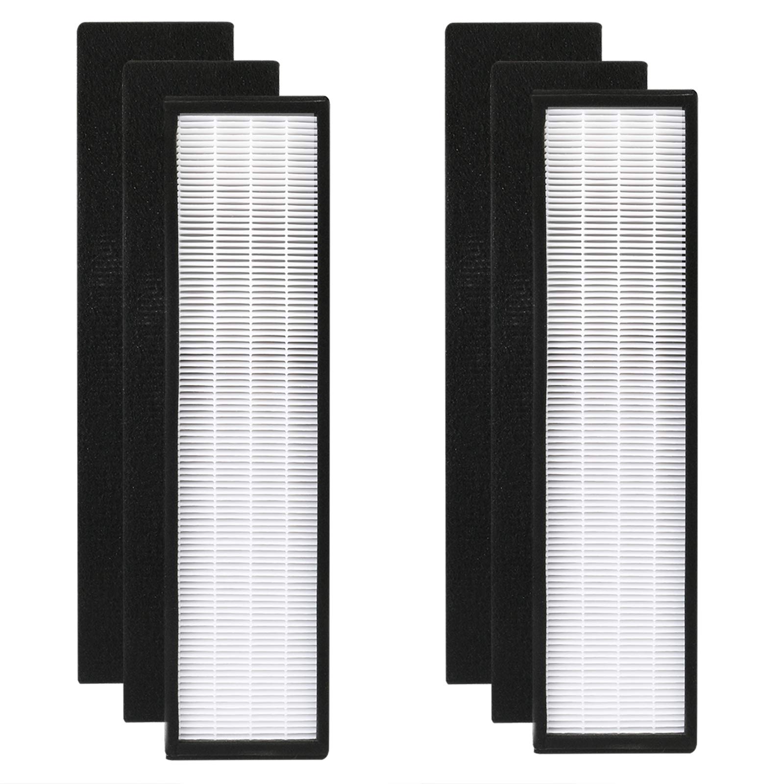 Yweller FLT5000 FLT5111 Replacement Filter C Compatible with GermGuardian AC5000, AC5000E, AC5250PT, AC5350B, AC5350BCA, AC5350W, AC5300B,CDAP5500bca,CDAP5500wsp,Black+Decker BXAP040,BXAP250 (2+4)