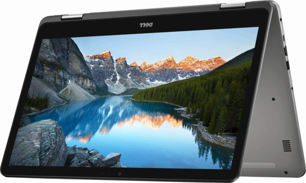 Dell Top Performance Flagship 7000 Series Inspiron 17.3" 2-in-1 FHD IPS Touch-Screen Laptop, Intel 8th Gen i7-8550U, 16GB DDR4, 512GB SSD + 2TB HDD, HDMI, USB-C, Backlit keyboard, NVIDIA MX150, Win 10
