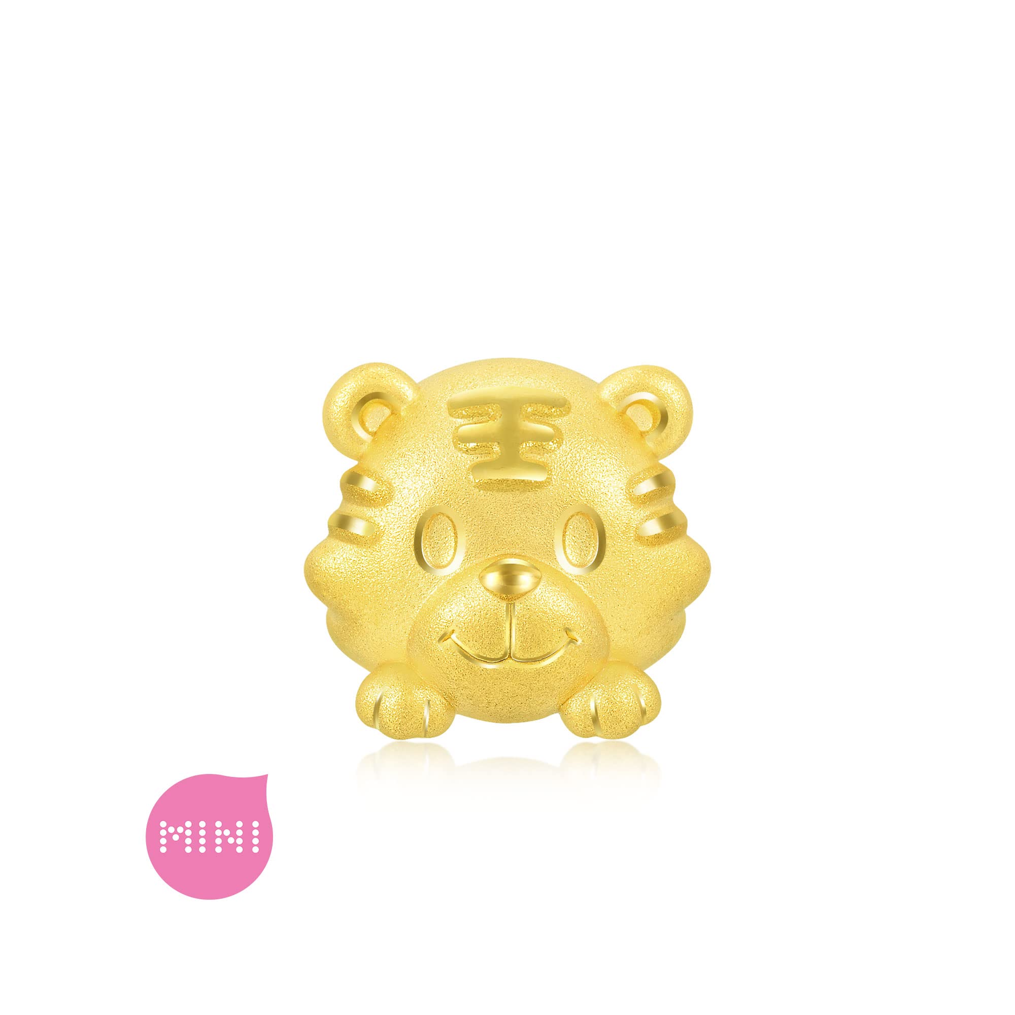 CHOW SANG SANG 999 24K Solid Gold Lovely Tiger Mini Charm Bracelet for Women 92957C