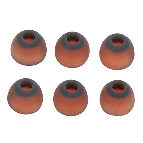 DJDK Earphones, 6pcs Universal Earphone Tips Noise Isolation Silicone Memory Foam Tips for 4.5mm-6.0mm Inner Hole Replacement for Earphone-Type Earbuds